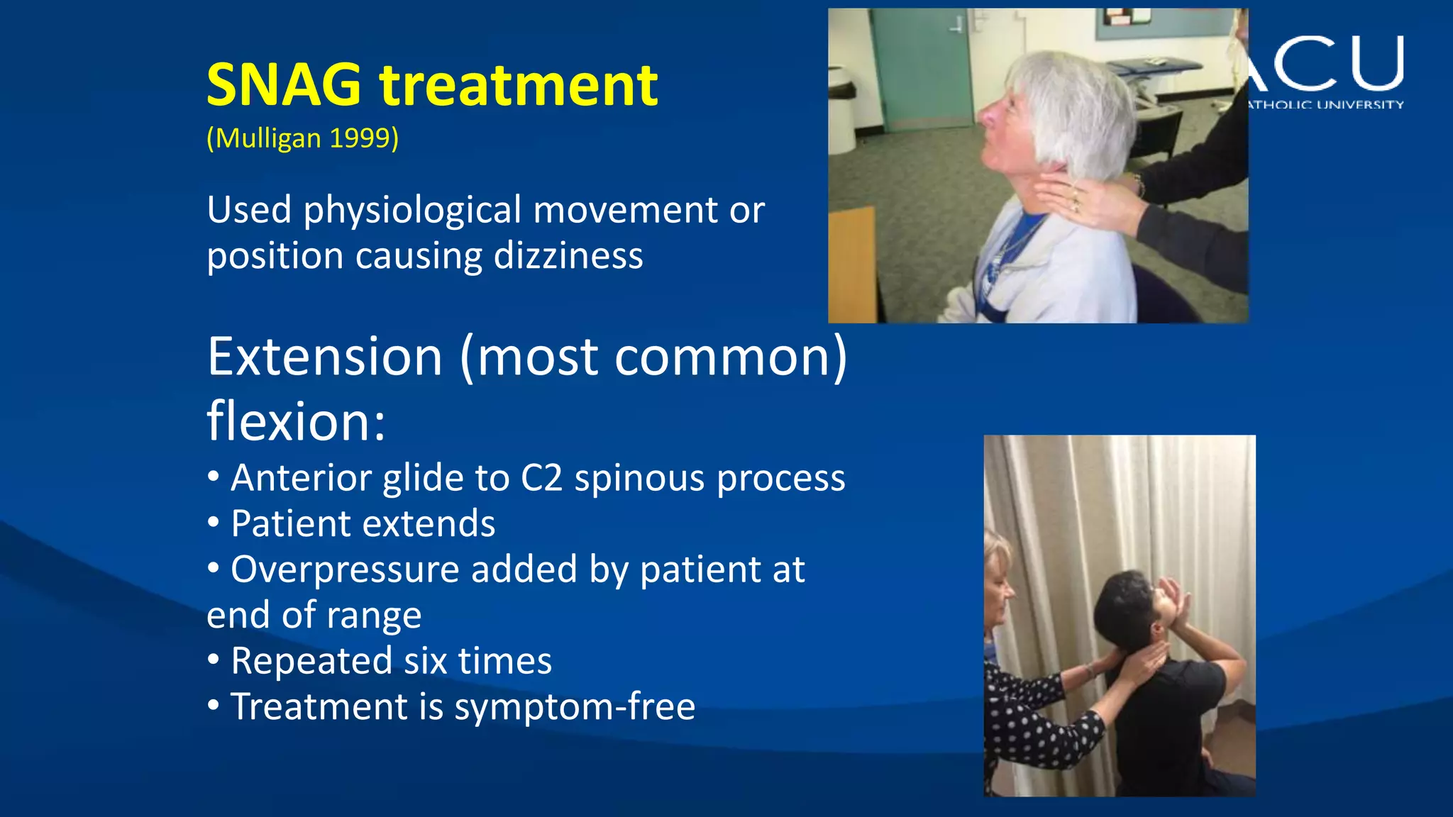 Cervicogenic Dizziness - identification and treatment | PPTX
