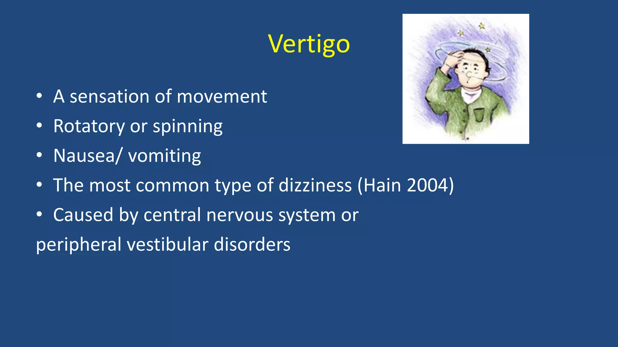 Cervicogenic Dizziness - identification and treatment | PPTX
