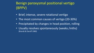 Cervicogenic Dizziness - identification and treatment | PPTX