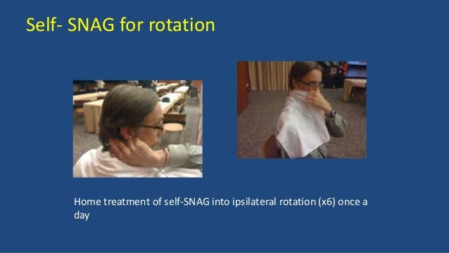 Cervicogenic Dizziness - identification and treatment