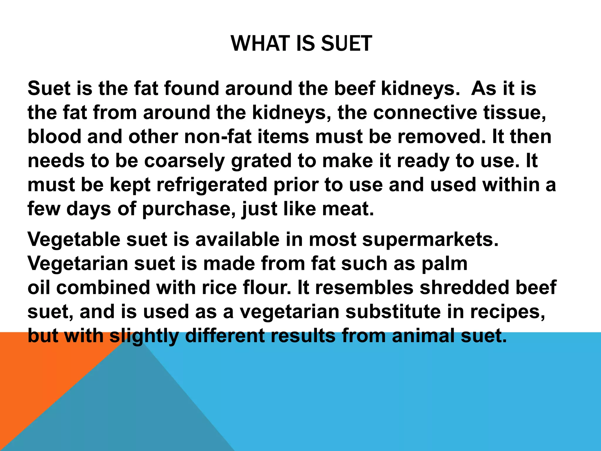 Suet and sweet | PPTX