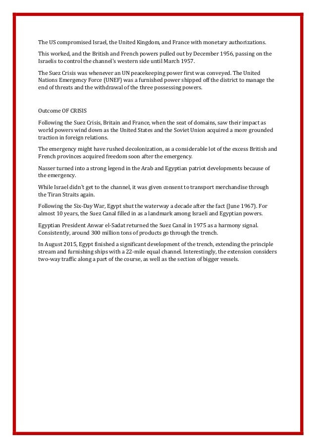 Suez canal | UPSC | PDF