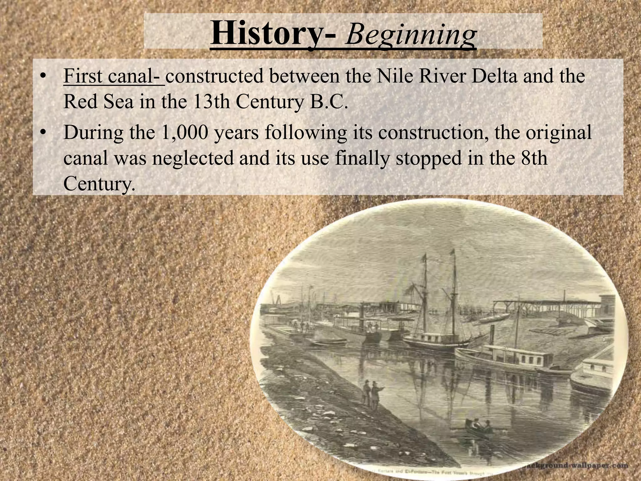 Suez canal – history and construction | PPTX