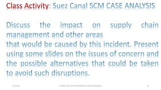 Suez Canal Supply Chain mini case | PDF