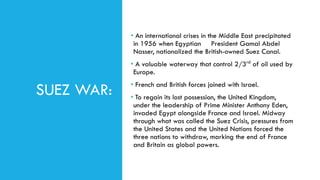 Suez War.pptx.pdf | Death, Injury, or Military Conflict | Sensitive Topics