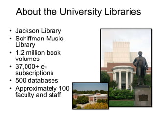 Using Evidence to Develop Library Learning Spaces | PPT