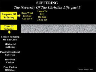 Why Does God Allow Suffering ~ Part 5 | PPTX