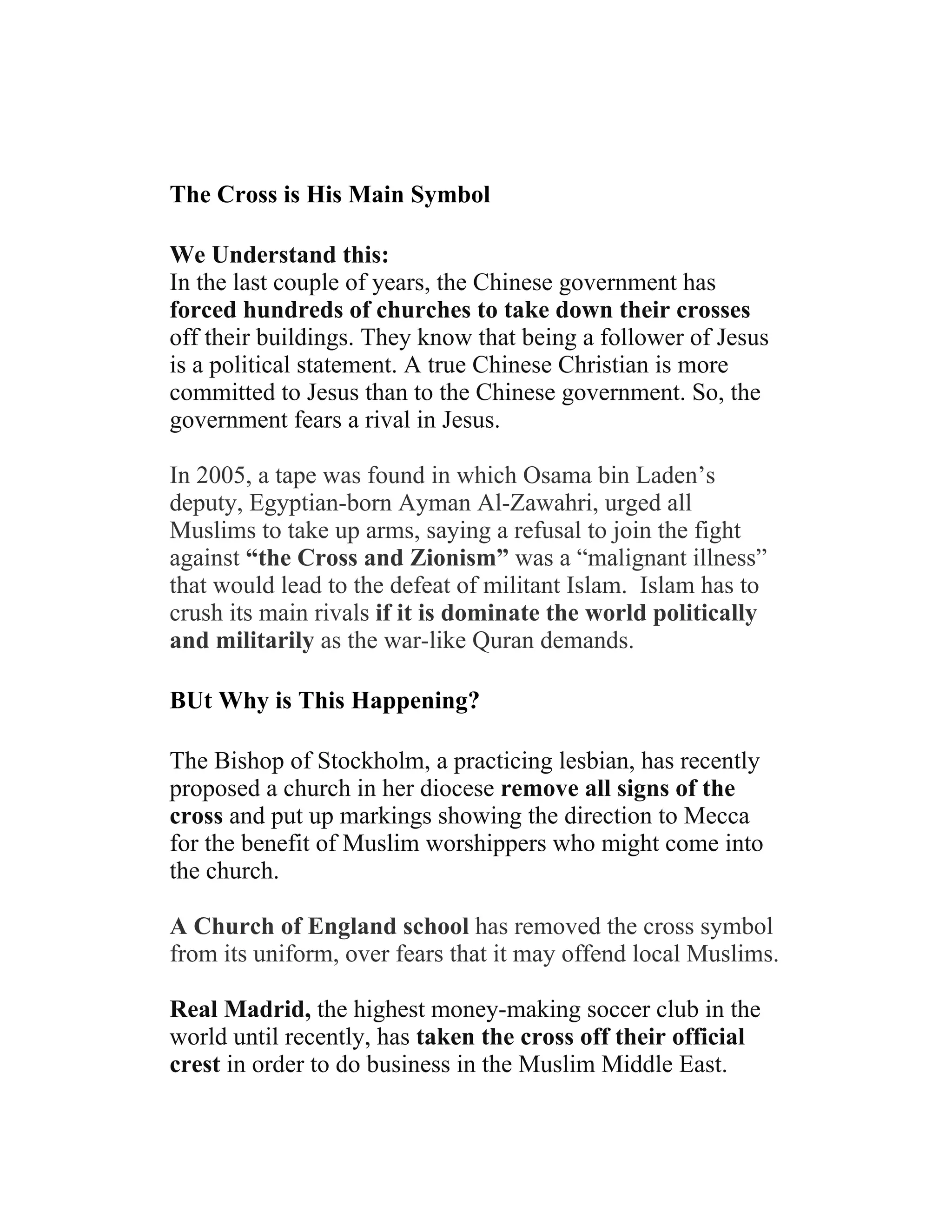 The Importance of the Cross | PDF