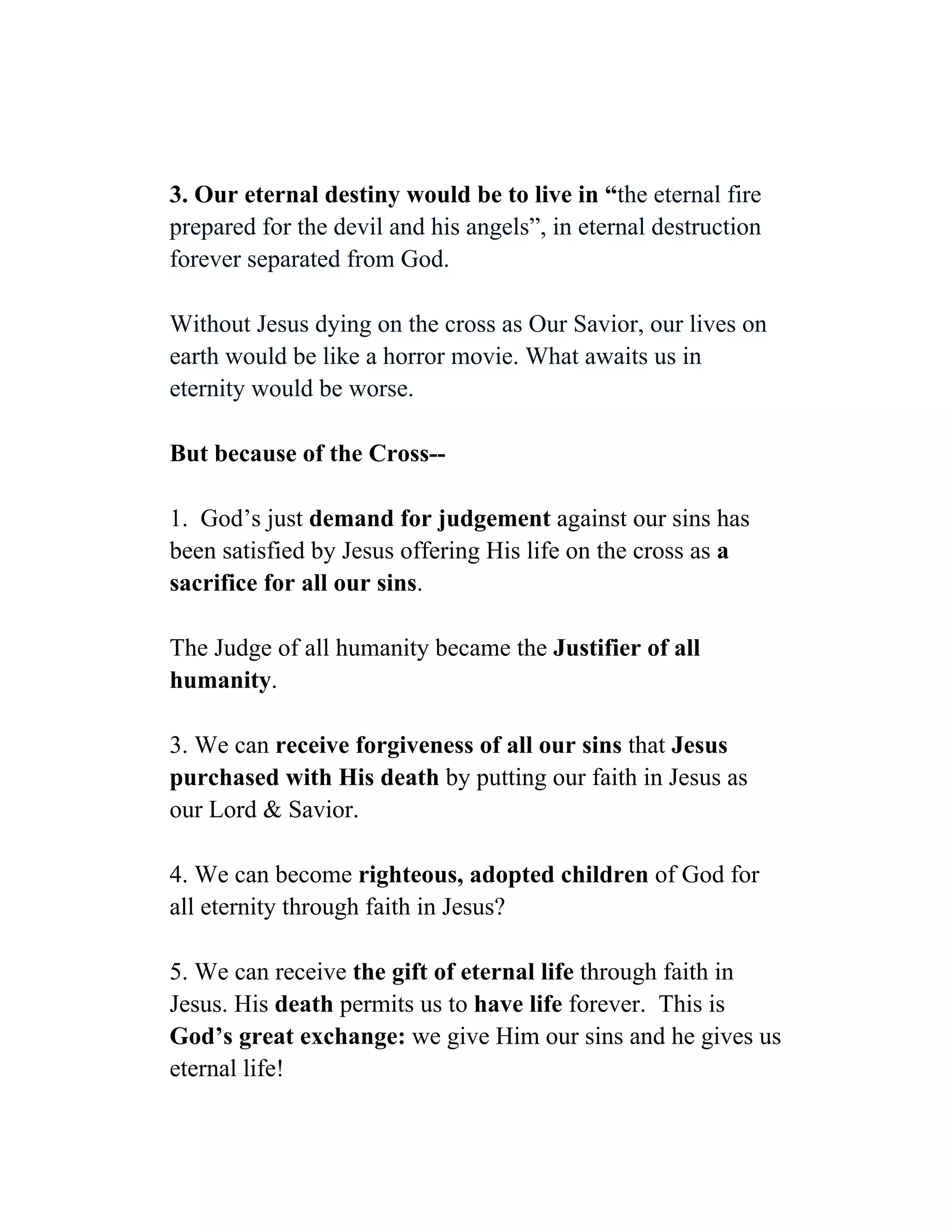 The Importance of the Cross | PDF