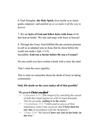 The Importance of the Cross | PDF