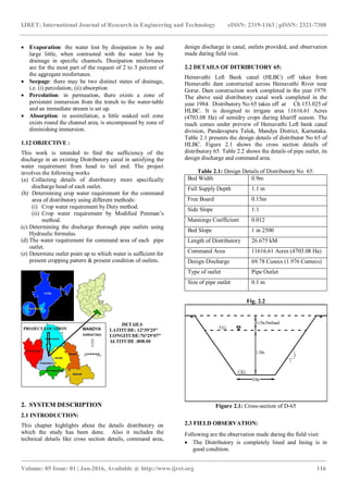 Sufficiency of water distributory(hlbc) | PDF | Agriculture | Industries