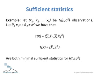 Sufficient statistics | PDF