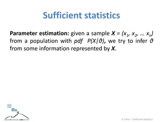 Sufficient statistics | PDF