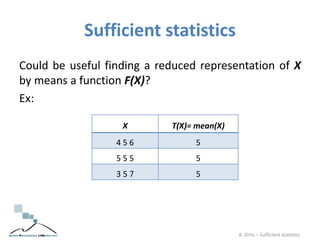 Sufficient statistics | PDF