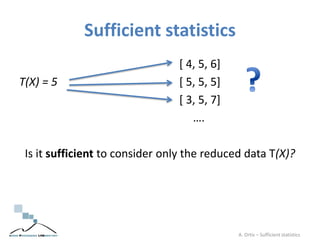 Sufficient statistics | PDF