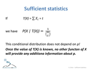Sufficient statistics | PDF