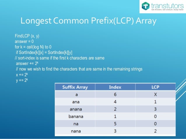 Suffix Array Computer Science 