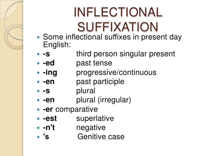 Suffixation