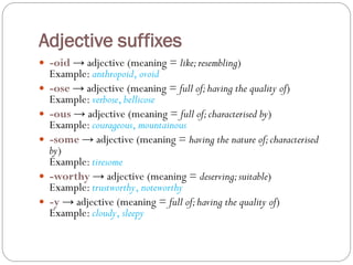 Suffixes | PDF