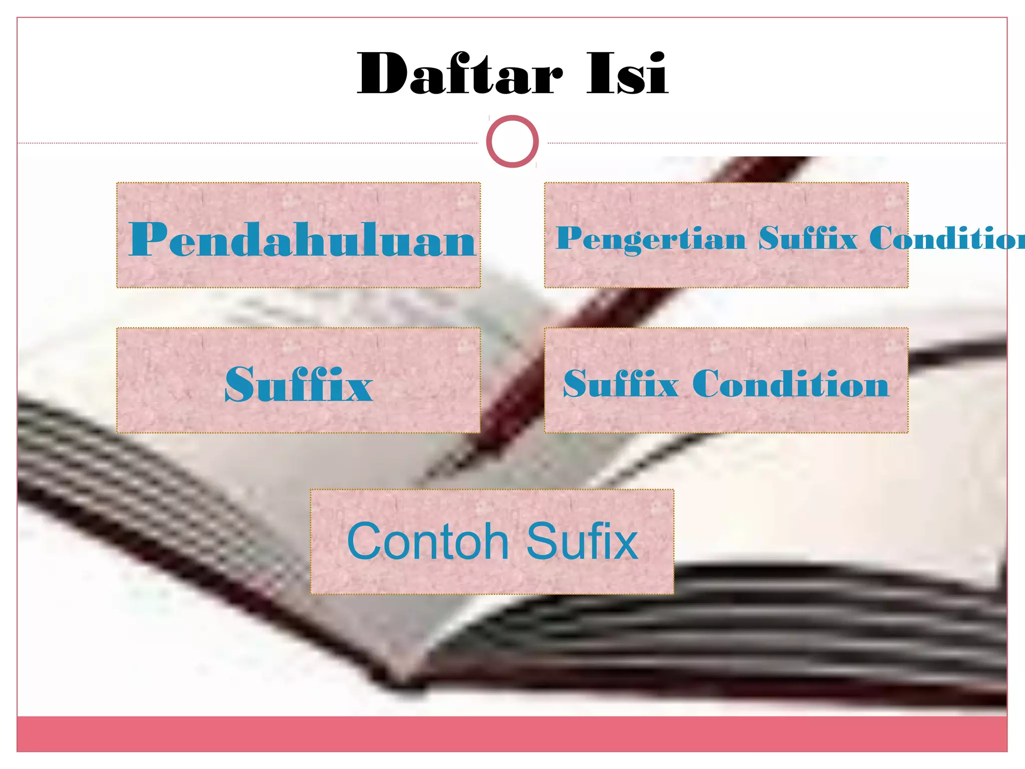 Suffixes (Terminologi Medis I) | PPT