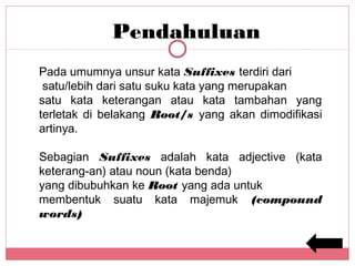 Suffixes (Terminologi Medis I) | PPT