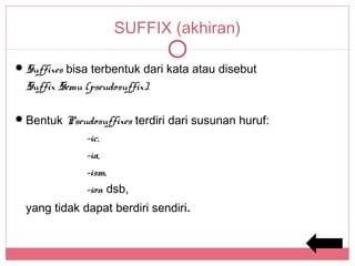 Suffixes (Terminologi Medis I) | PPT