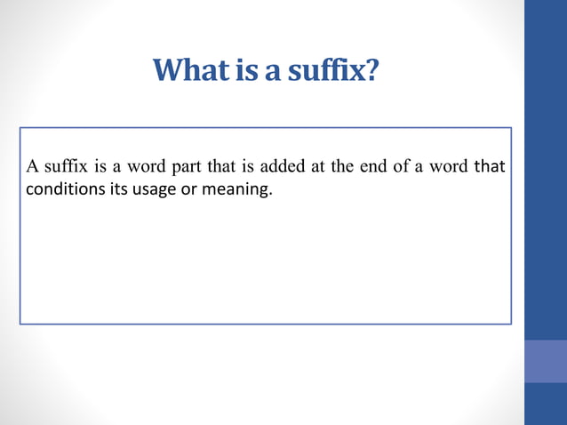 Suffixes | PPTX | Internet for Beginners | Internet
