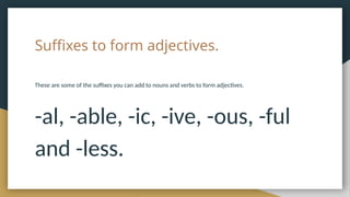 suffixesssssssssssssssssssssssssssssssss | PPT