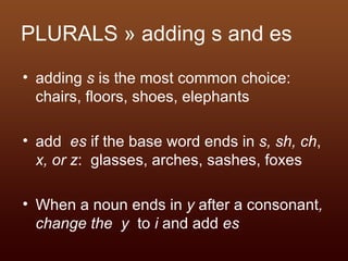 Suffixes S Es Ed Ly | PPT