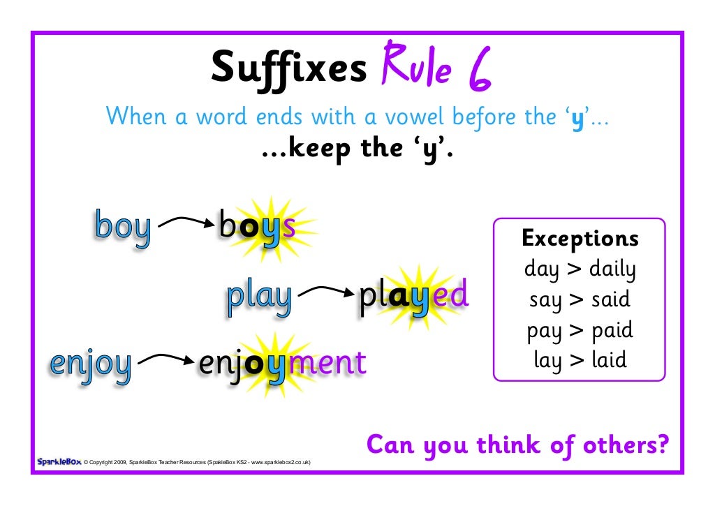 Suffix Rules Made A Little Simpler