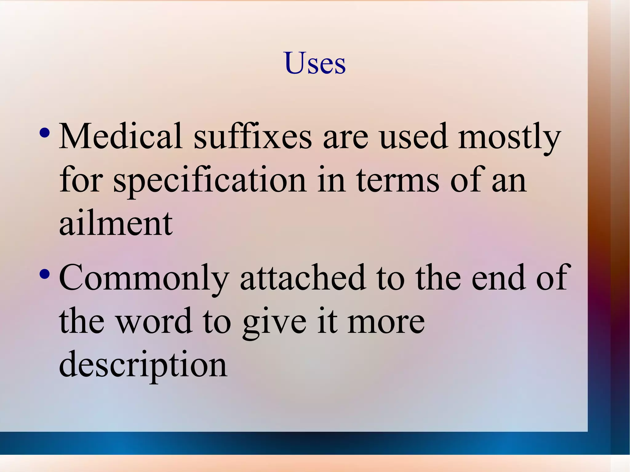 Suffix slide show | PPT
