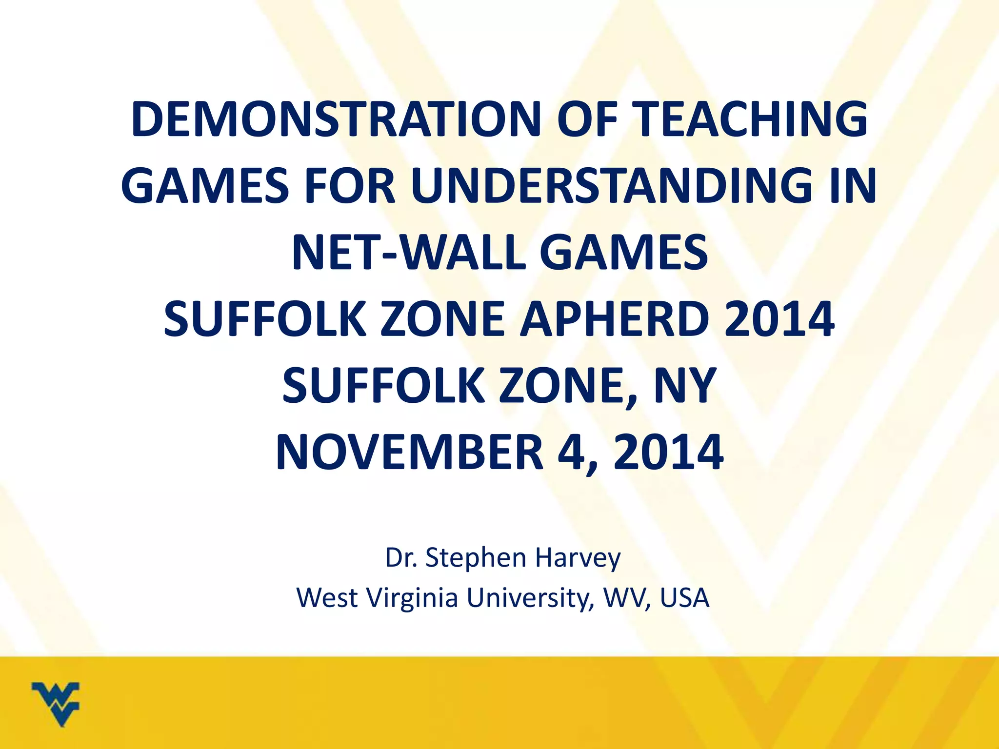 Teaching Games for Understanding: Net and Wall Games Lesson ...