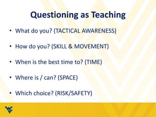 Teaching Games for Understanding: Net and Wall Games Lesson ...