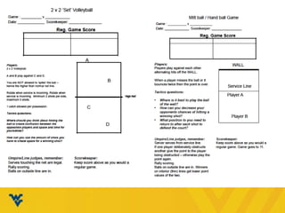 Teaching Games for Understanding: Net and Wall Games Lesson ...