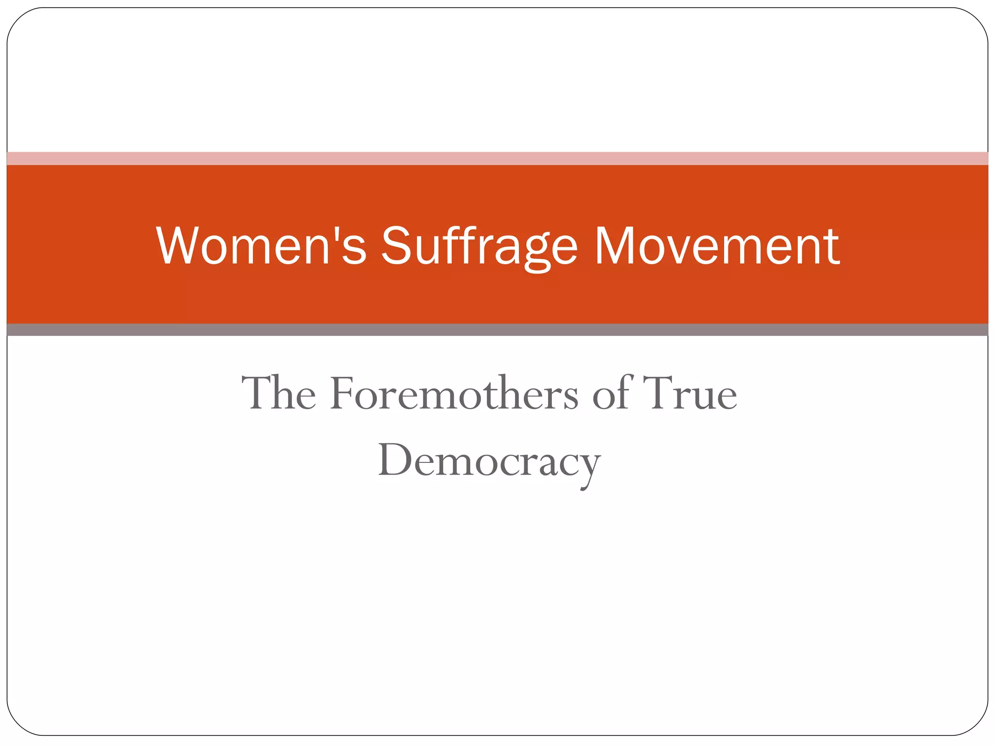 Suffrage | PPT