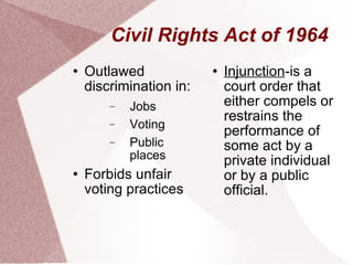Suffrage and civil rights | PPT