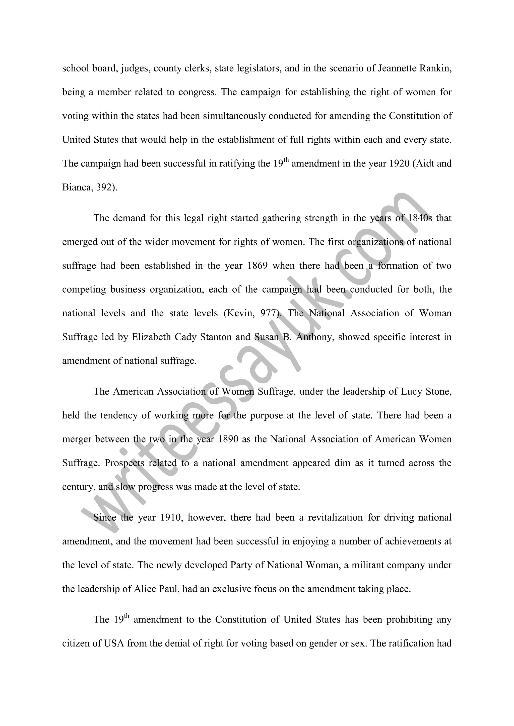 THE HISTORY AND IMPACT OF NINETEENTH AMENDMENT WOMEN’S SUFFRAGE | PDF