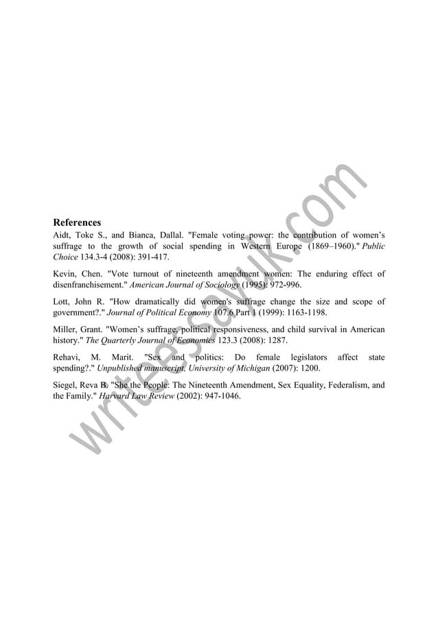 THE HISTORY AND IMPACT OF NINETEENTH AMENDMENT WOMEN’S SUFFRAGE | PDF