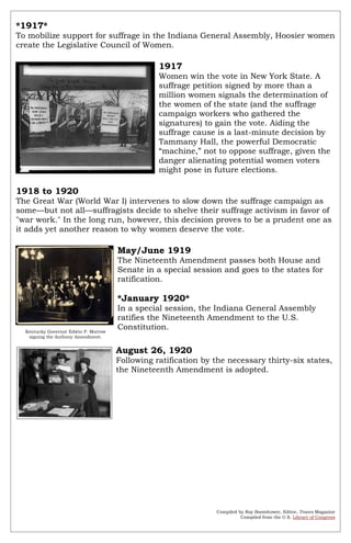 Suffrage timeline | PDF