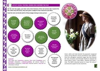 Suffragette Activity Pack | PPT