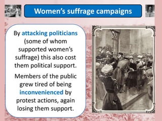Era of the Great War - The Suffragettes | PPTX