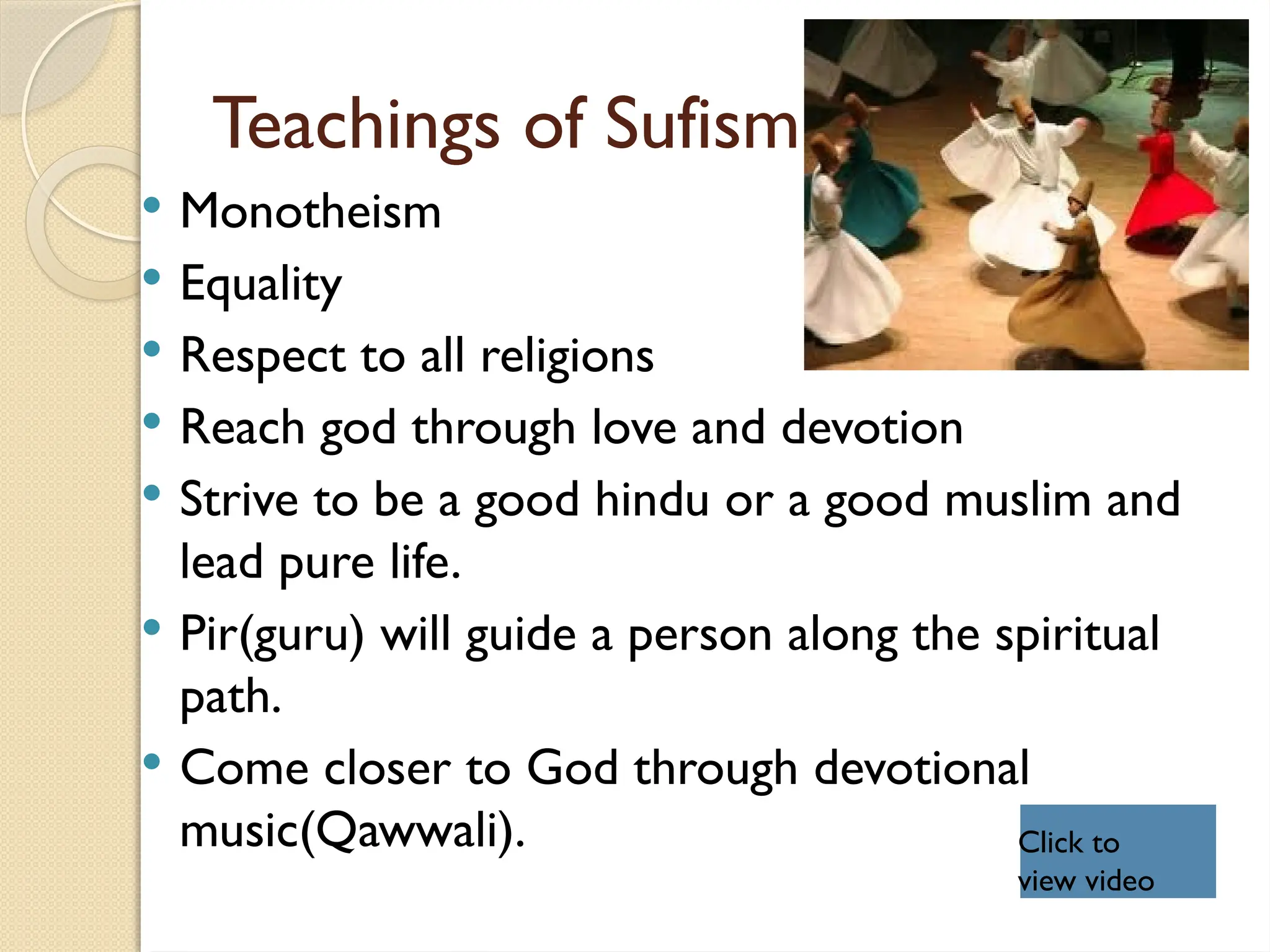Sufi about the indian relegious movement .ppt