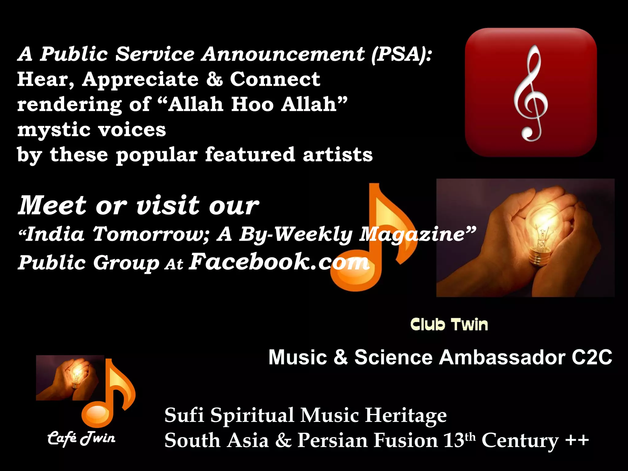 Allahhu Allah-A Sufi Spiritual Music Heritage 13th Century ++ | PPT