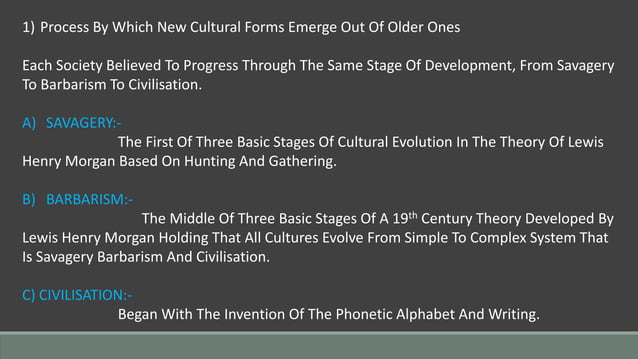 Unilineal Evolution | PPTX