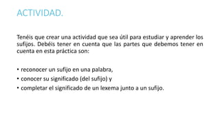 Sufijos | PPTX