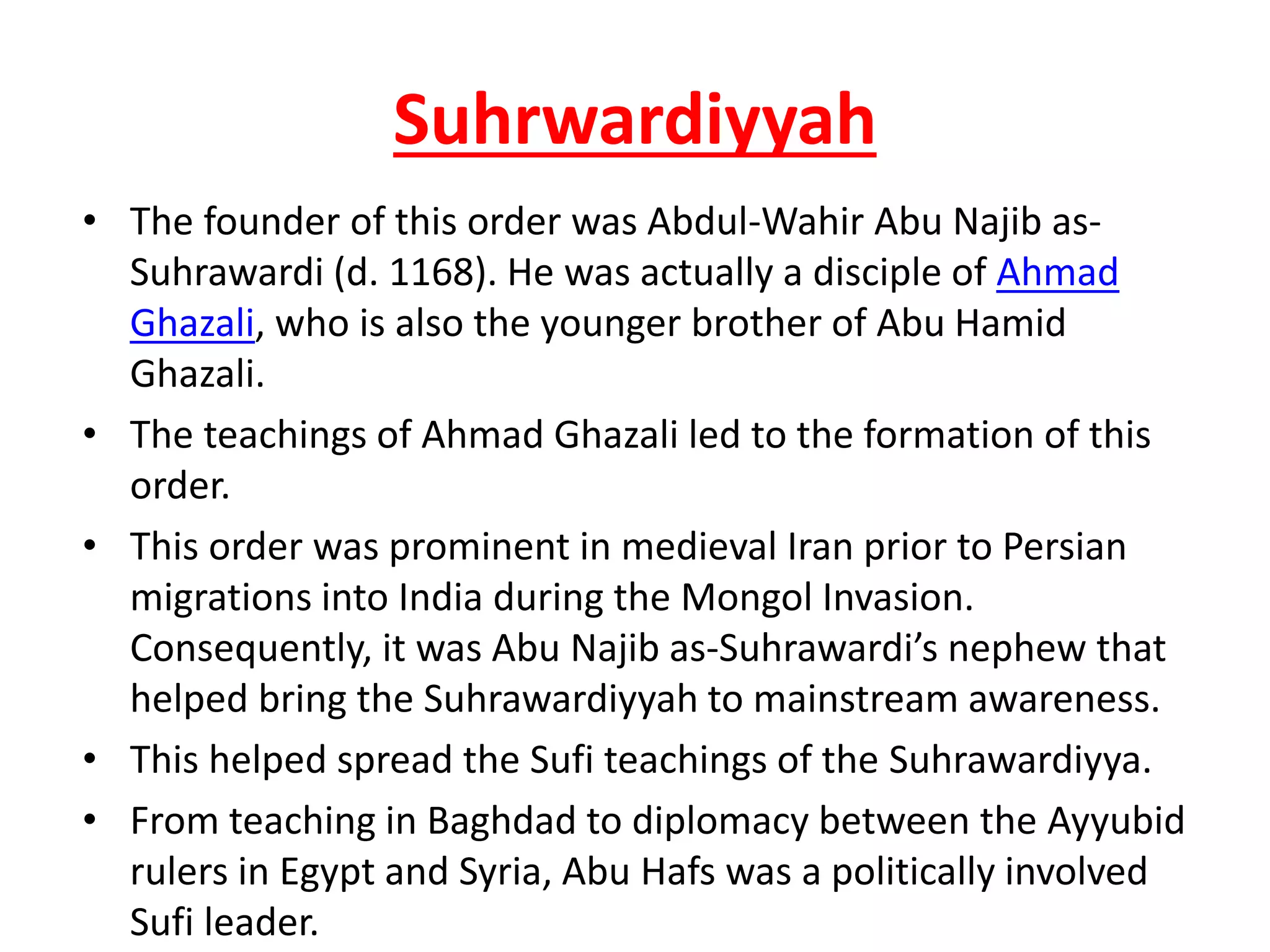Sufis in sub continent | PPTX