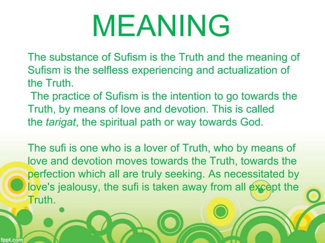 Sufism | PPTX