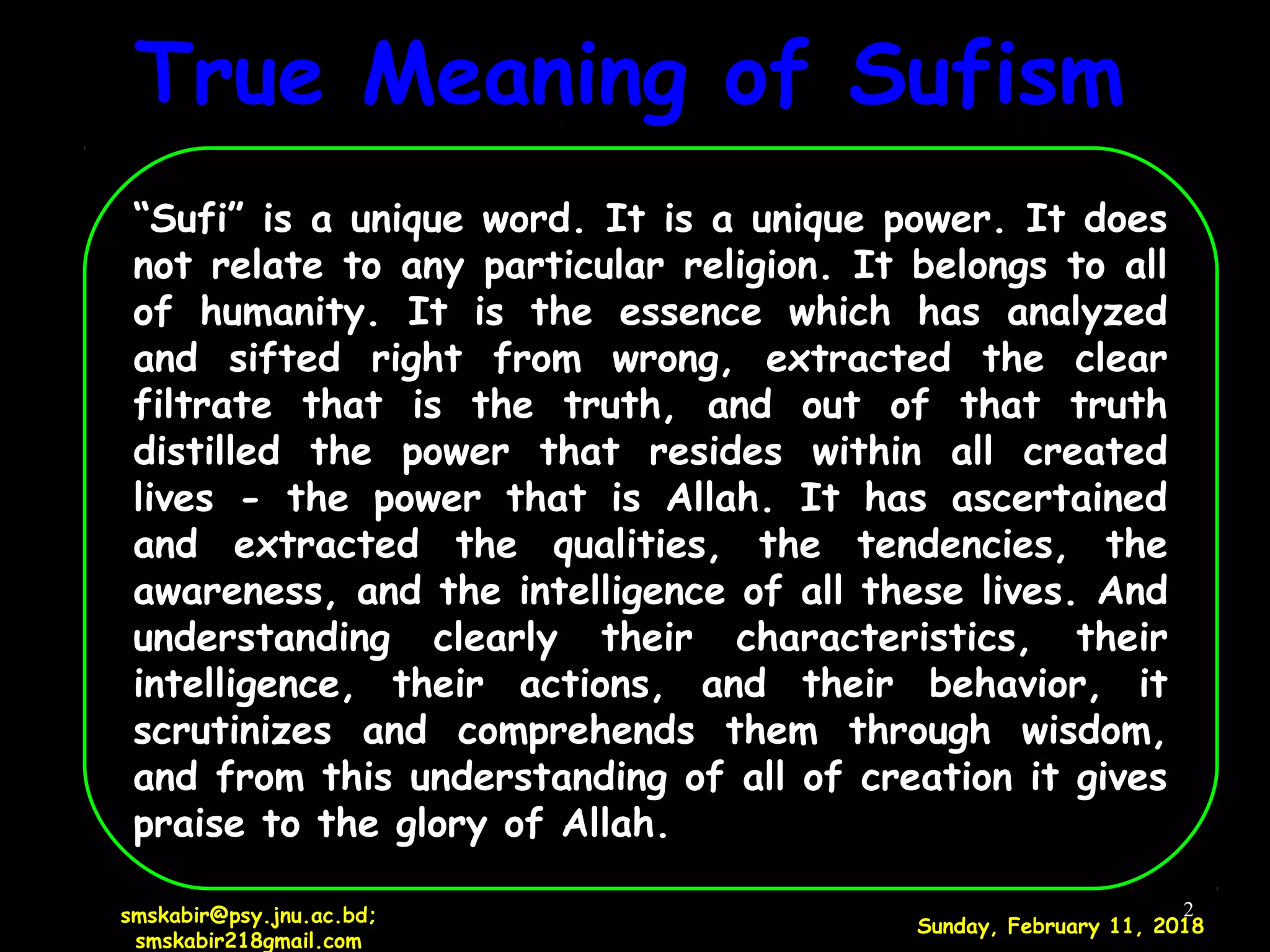 Sufism and health psychology | PPT