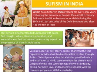 Sufism in india | PPTX