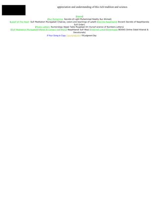 Sufi Spiritual Healing | PDF